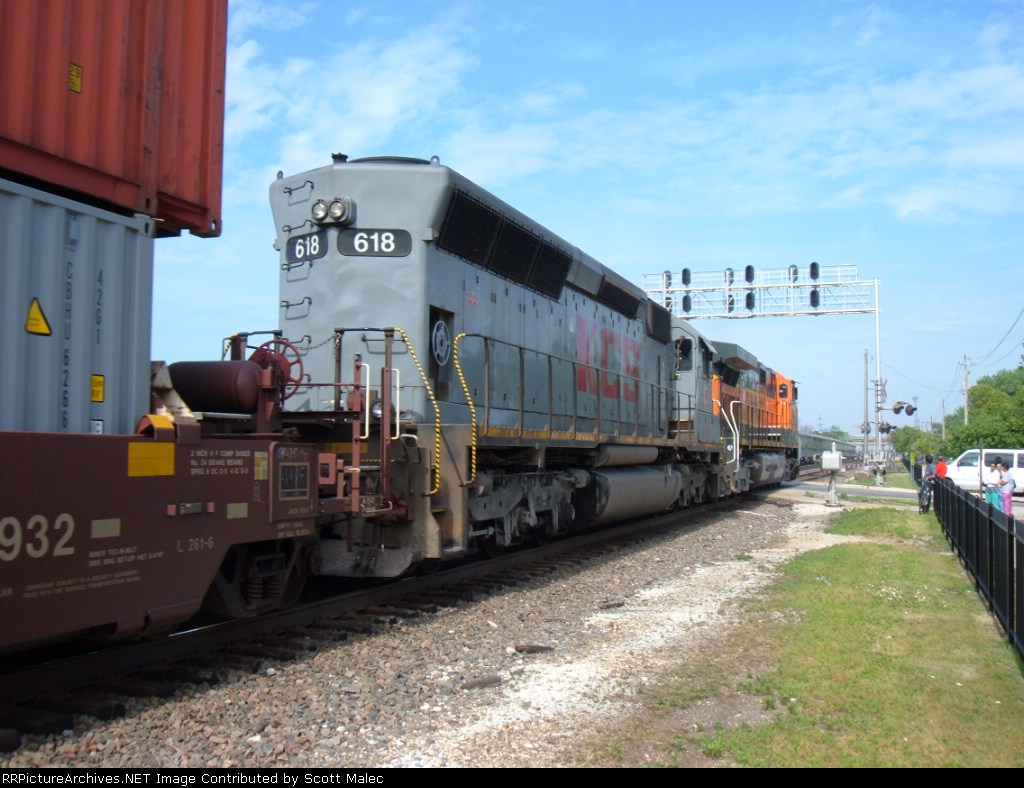 BNSF 1086 & KCS 618
